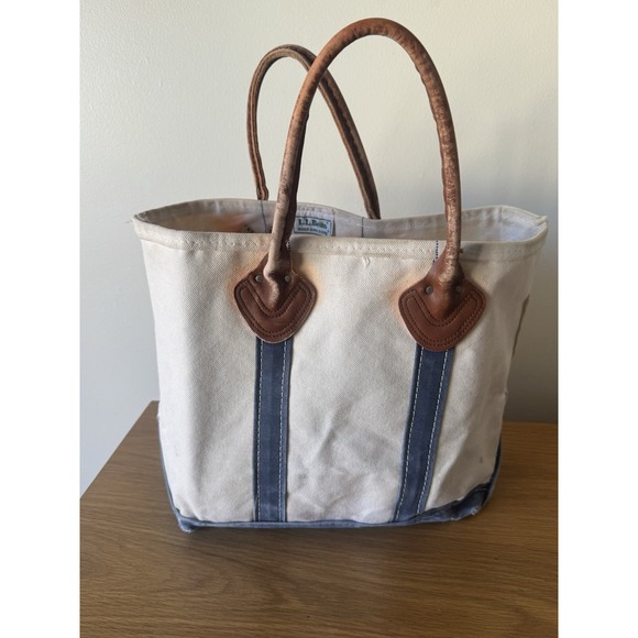 L.L. Bean | Bags | Vintage Ll Bean Freeport Maine Boat And Tote Canvas ...